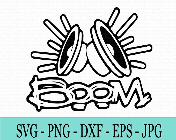 SPEAKER SVG, Loud Sound Music. SVG File, Guitar Rock, Cricut Files ...