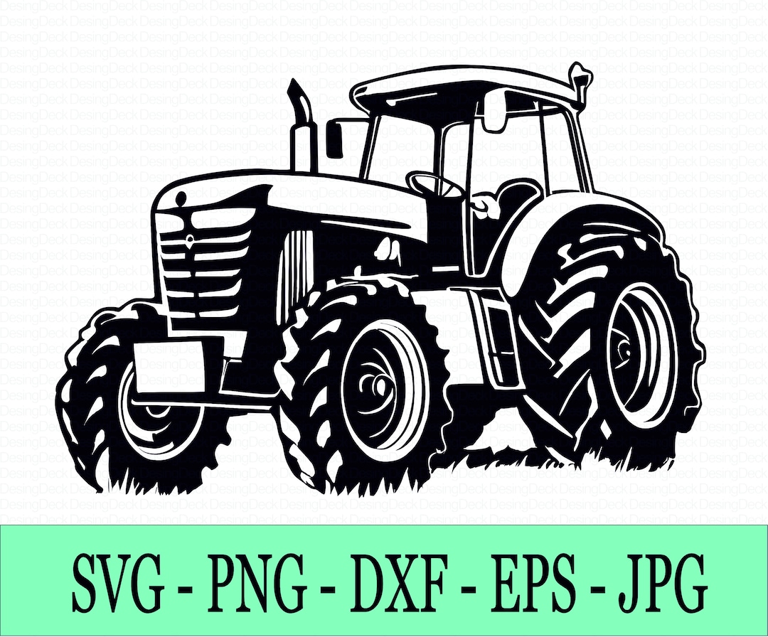 Giant Tractor SVG, Tractor Silhouette - Gift Digital Download File for ...