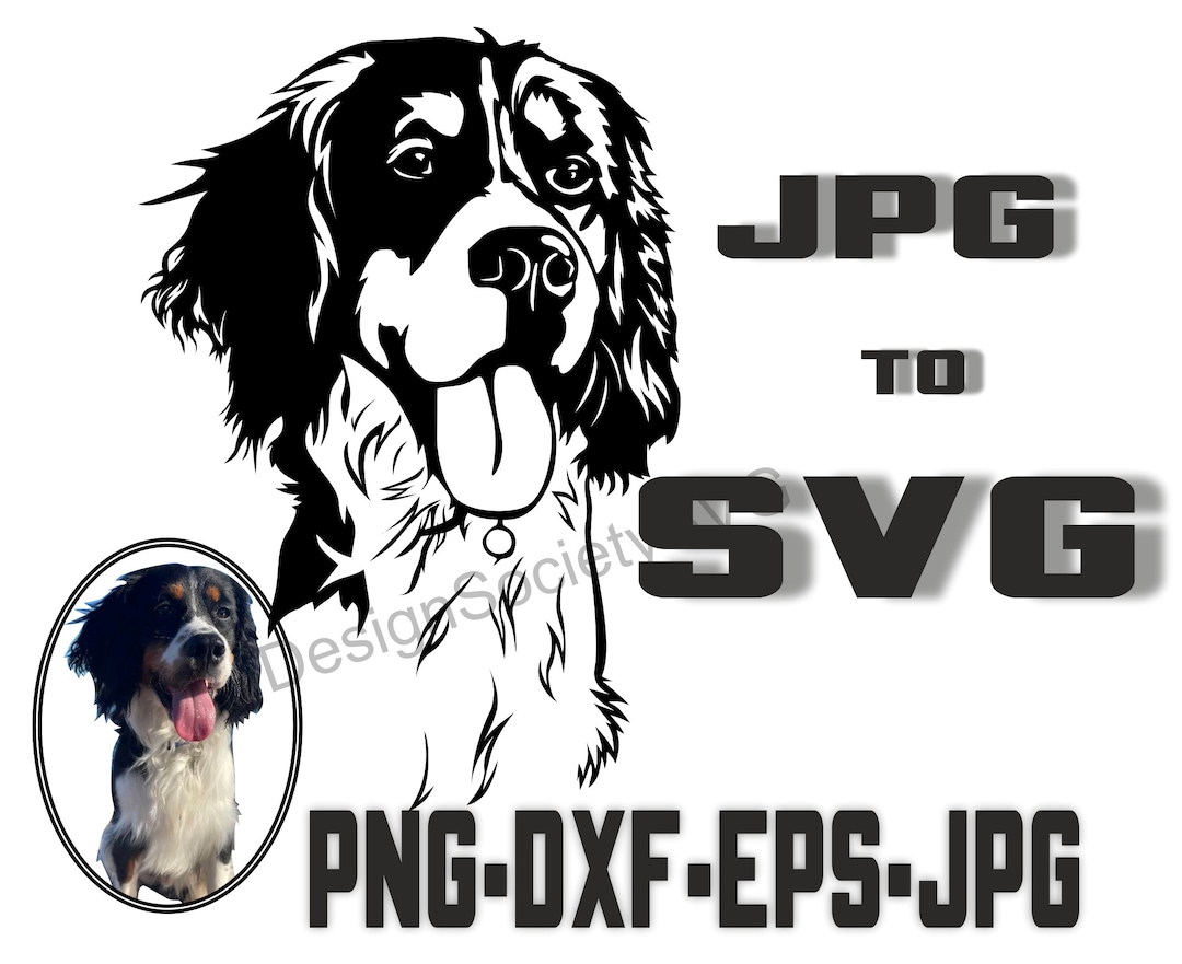 Custom Pet Portrait SVG: Dog Memorial Illustration (digital Design) - Etsy