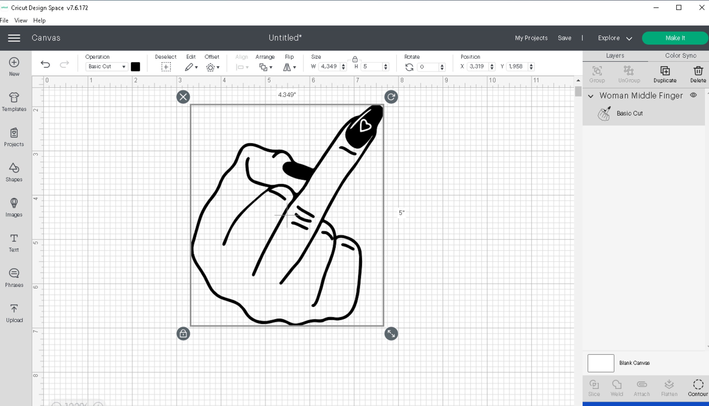 Female Middle Finger Silhouette Svg Girl Power Hand Sign - Etsy Canada