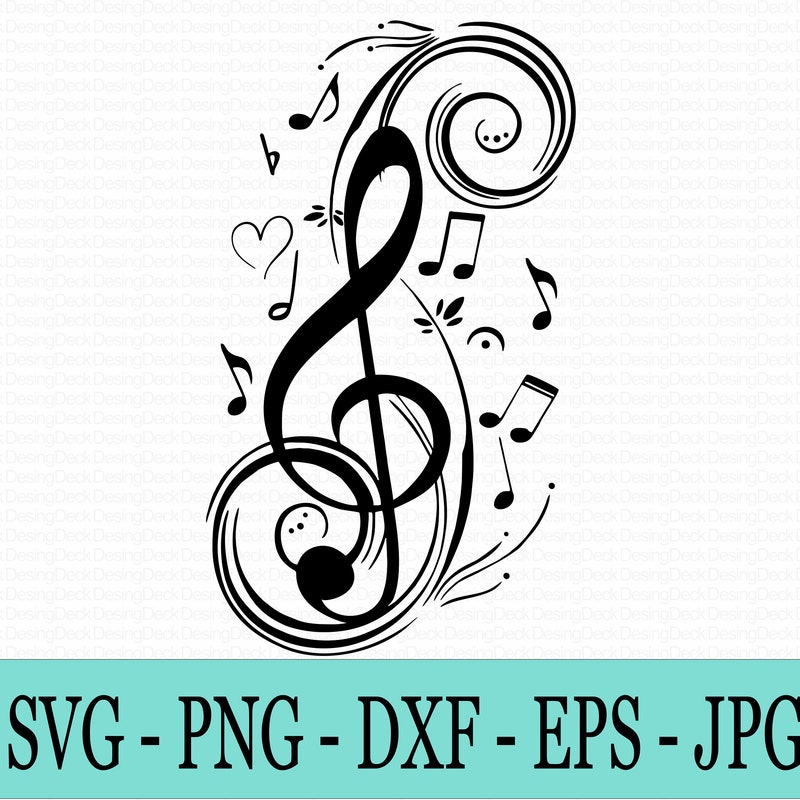 Music Notes Svg - Etsy