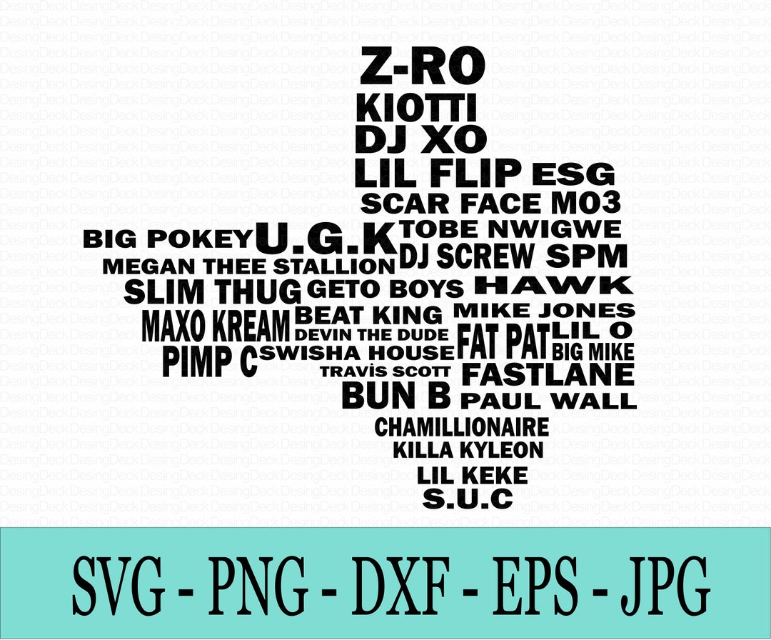 Texas Rapper SVG, Houston Rapper,moving Parts,digital Download File ...