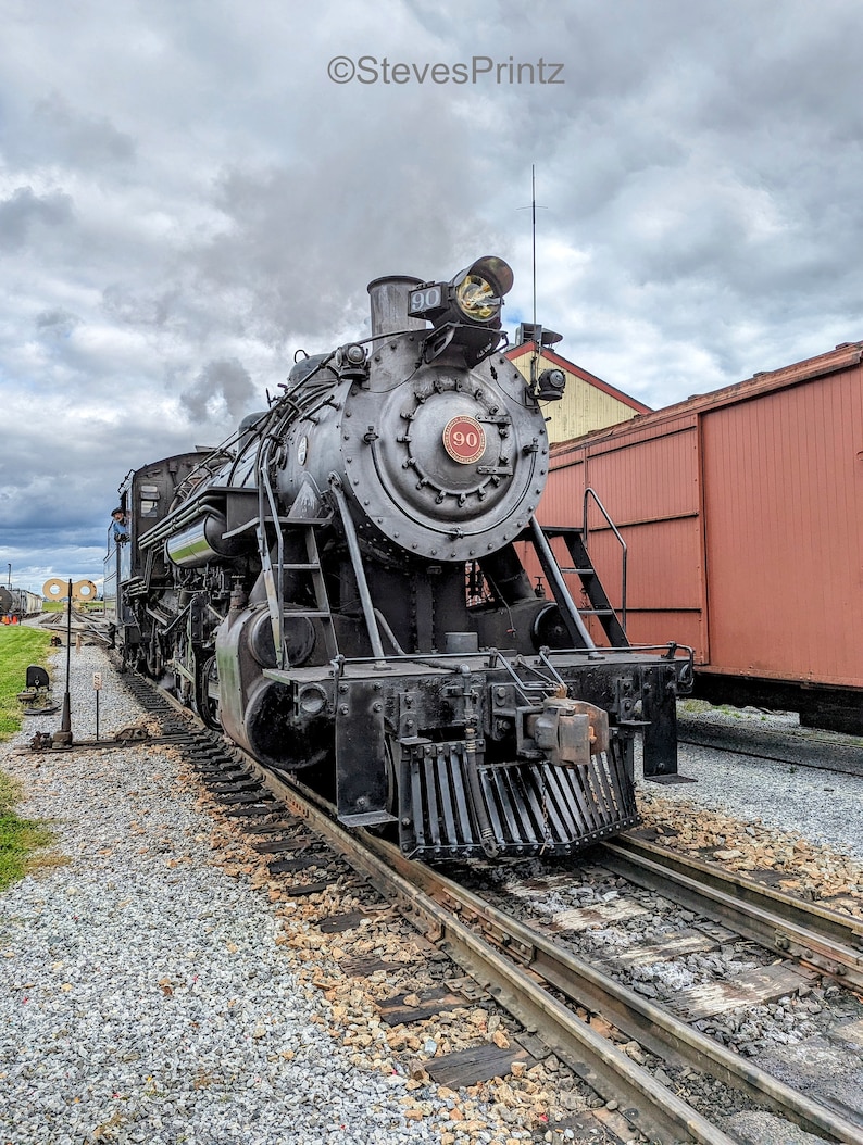 Engine 90 - Steam Locomotive - Strasburg Railroad - Great Western - Etsy