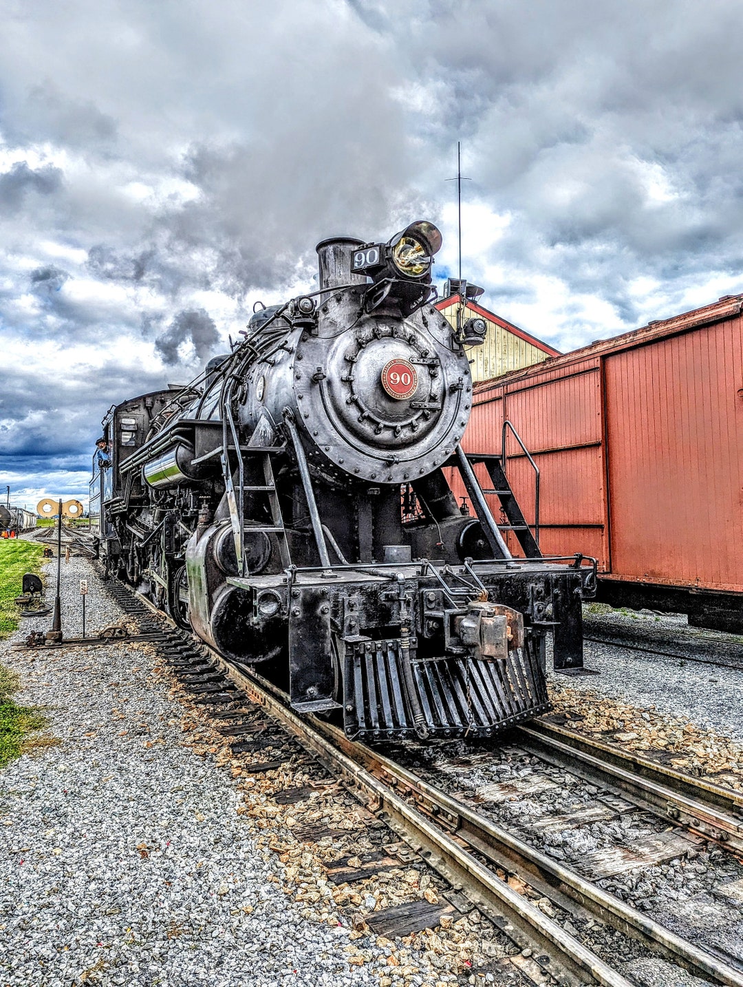 Engine 90 - Steam Locomotive - Strasburg Railroad - Great Western - Etsy