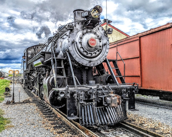 Engine 90 - Steam Locomotive - Strasburg Railroad - Great Western - Etsy