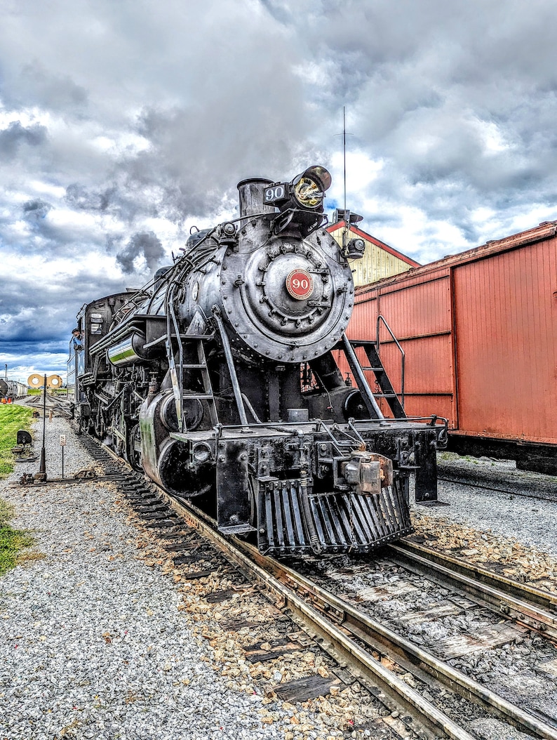 Engine 90 - Steam Locomotive - Strasburg Railroad - Great Western - Etsy