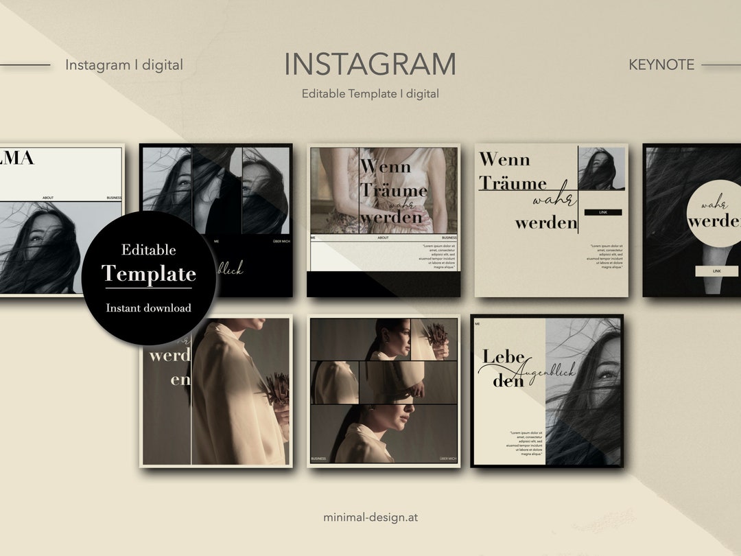 Editable Instagram Post Template I Modern Social Media Template ...