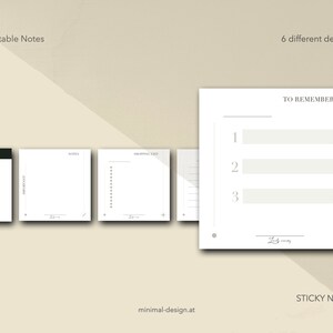 Sticky Note Printable I 3 X 3 in I Notes Template I Memo Card I PDF ...