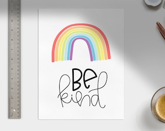 Bright Rainbow Boho Motivational Posters - Etsy