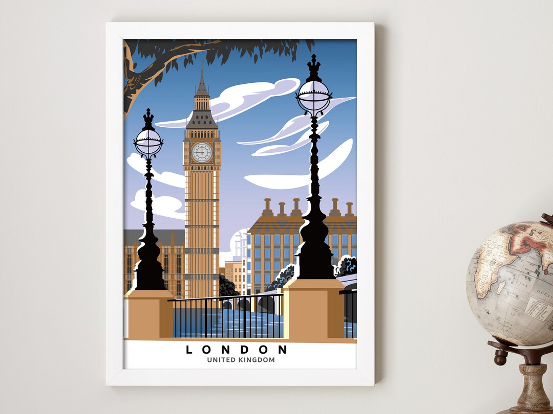 UK Travel Poster London Art Print World Travel Print Europe Travel ...