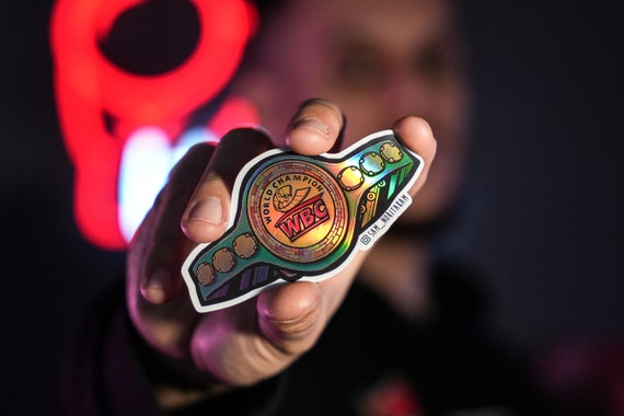 WBC Belt Stickers Designed by Sam Noritakam | Etsy