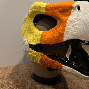 Candy Corn Themed Dinomask - Etsy