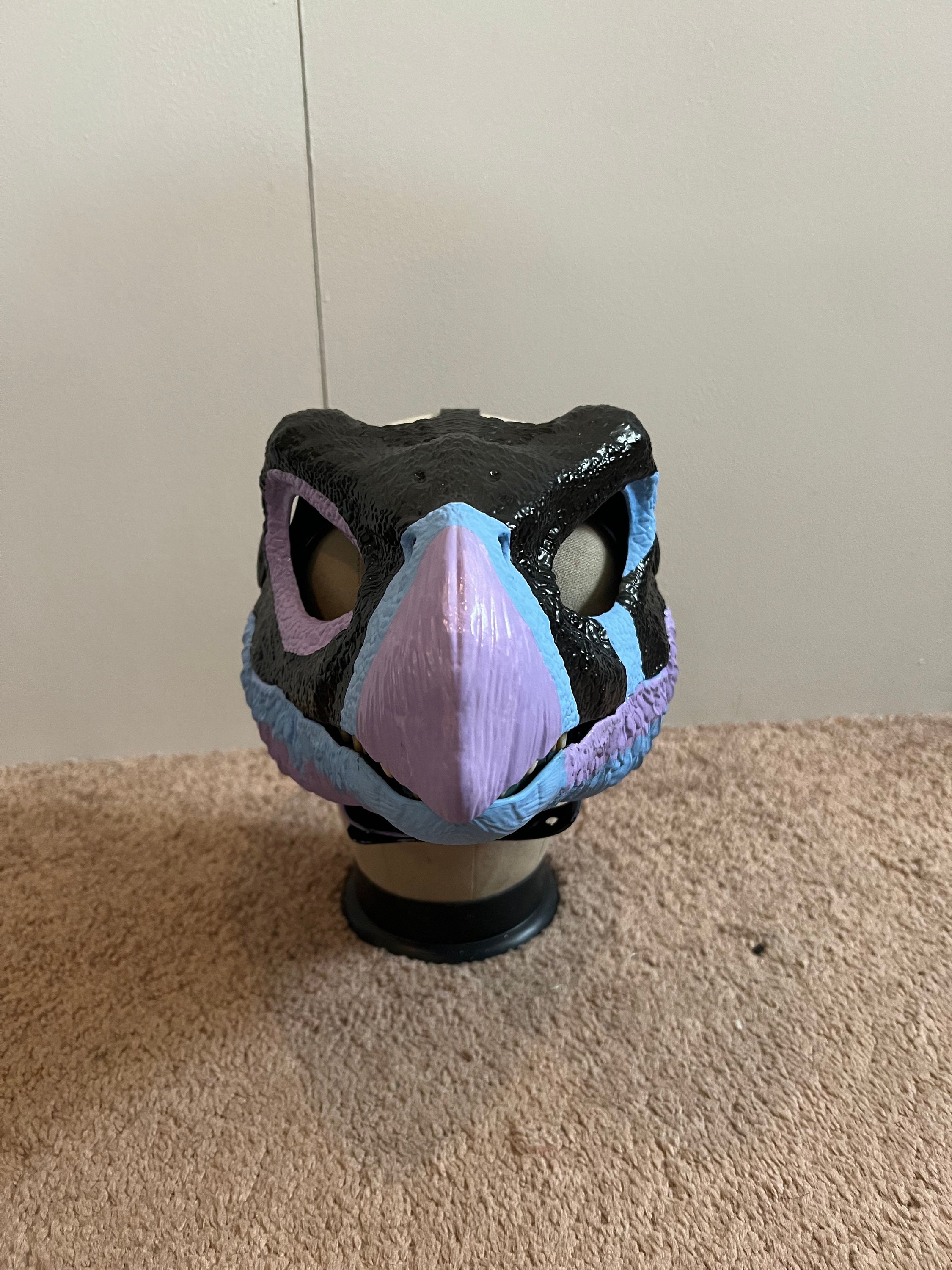 Blue and Purple Dinomask Premade - Etsy Australia