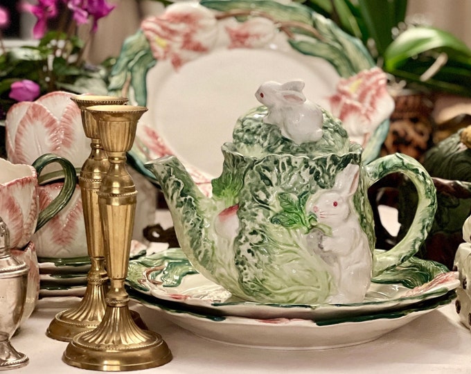 Shafford Rabbit Patch Teapot - Etsy