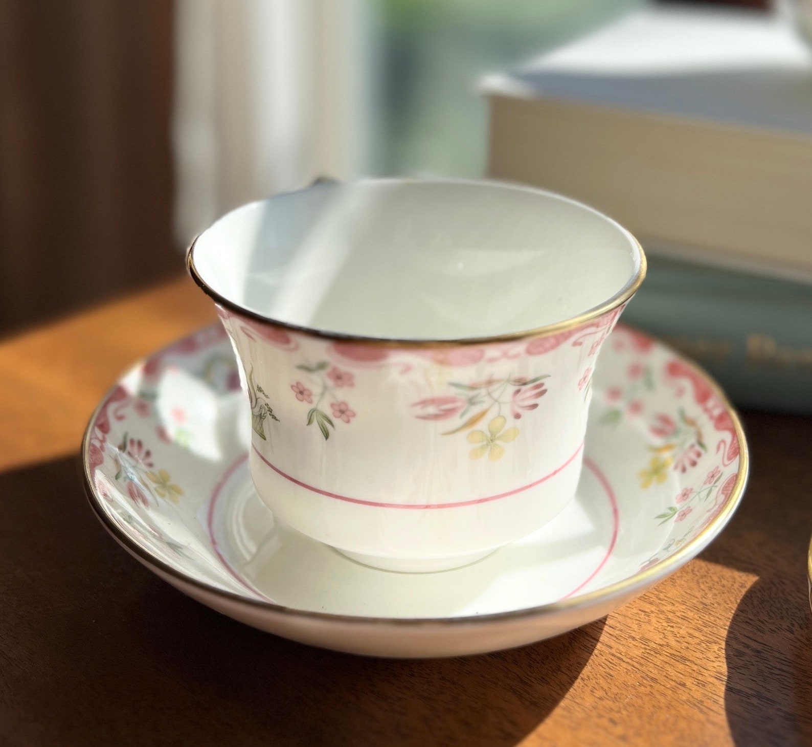 WEDGEWOOD BIANCA WILLIAMSBURG China-tea Cup and Saucer, Salad Plate 8 3 ...