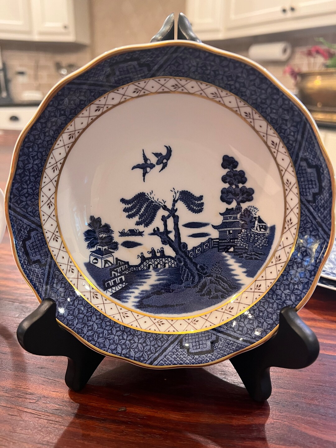 Booths Real Old Willow Soup or Cereal Bowl - Etsy