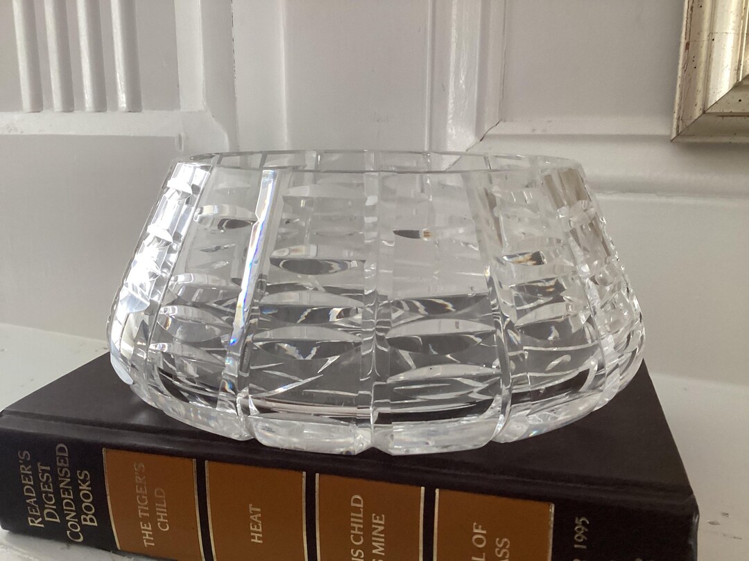 Waterford Crystal Heavy Cut Glass Bowl - Etsy
