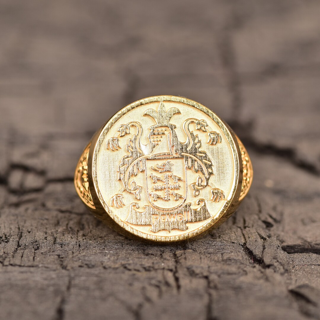 Family Crest Signet Ring Coat of Arms Ring Family Crest - Etsy Portugal