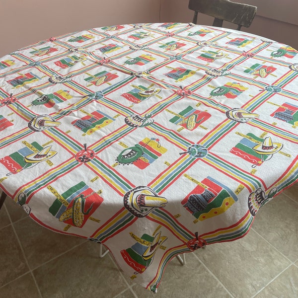 Mexican Table Cloth - Etsy