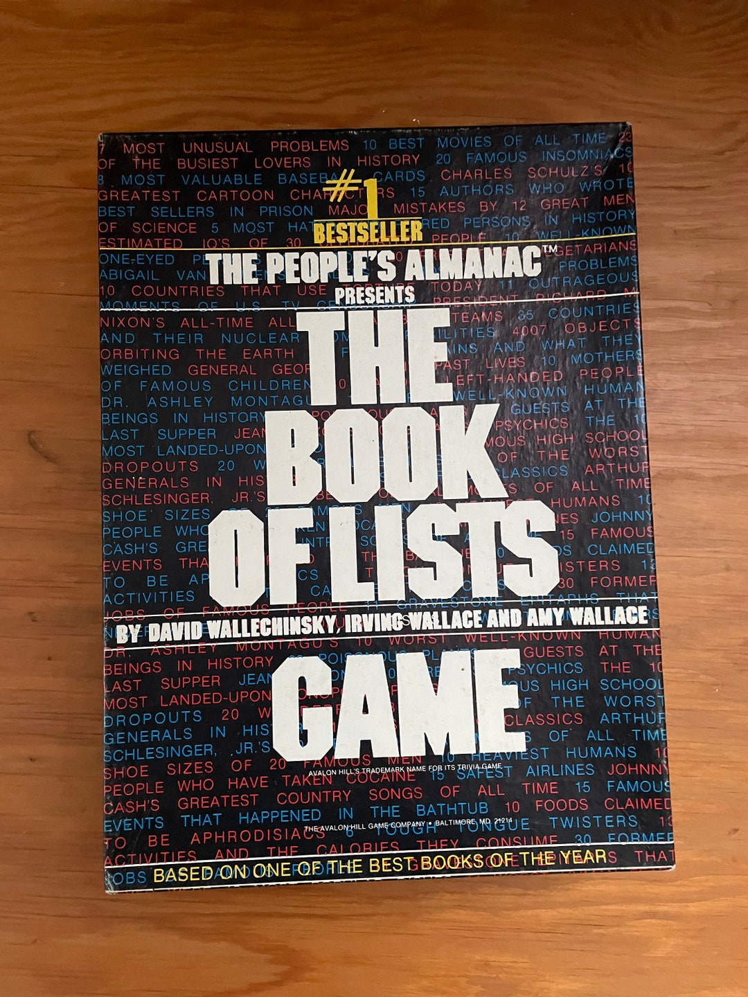 The Book of List Vintage Game 1980 - Etsy
