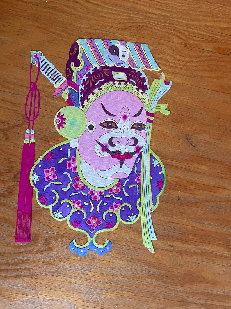 Vintage Peking Opera Paper Cuts - Set of 10 Handmade Masks - Etsy