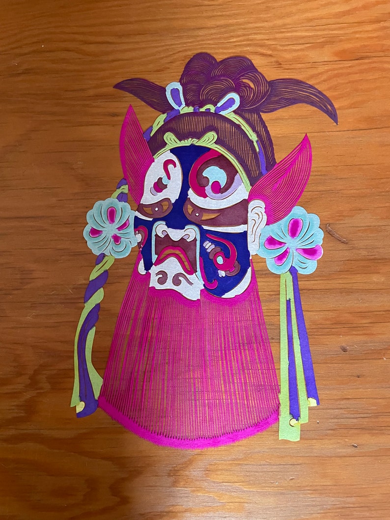 Vintage Peking Opera Paper Cuts - Set of 10 Handmade Masks - Etsy