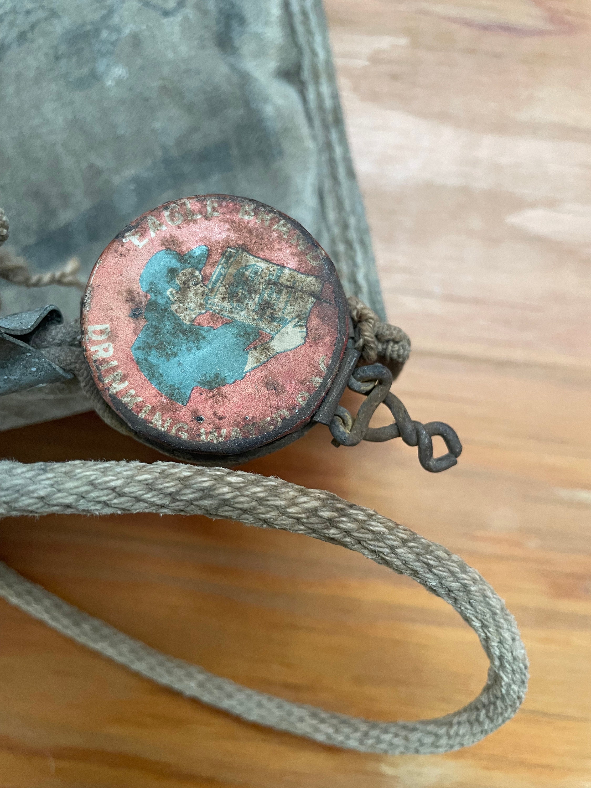 Vintage 1940's -50's Sahara Flax Radiator/drinking Water Bag Cools by ...