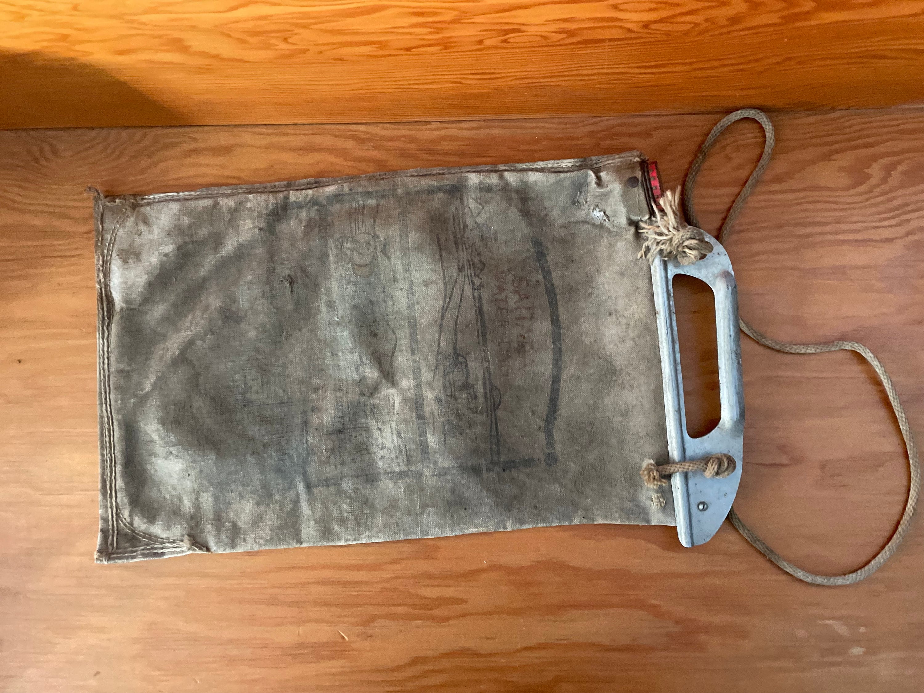 Vintage 1940's -50's Sahara Flax Radiator/drinking Water Bag Cools by ...