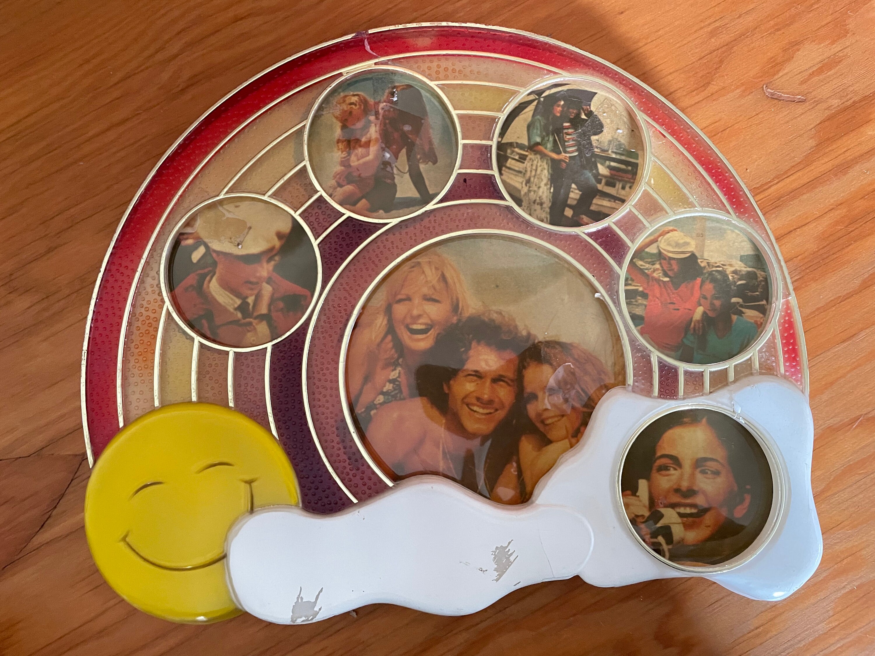 1980s Rainbow Photo Collage With Smiling Sun and Clouds Kids Lgtbq - Etsy