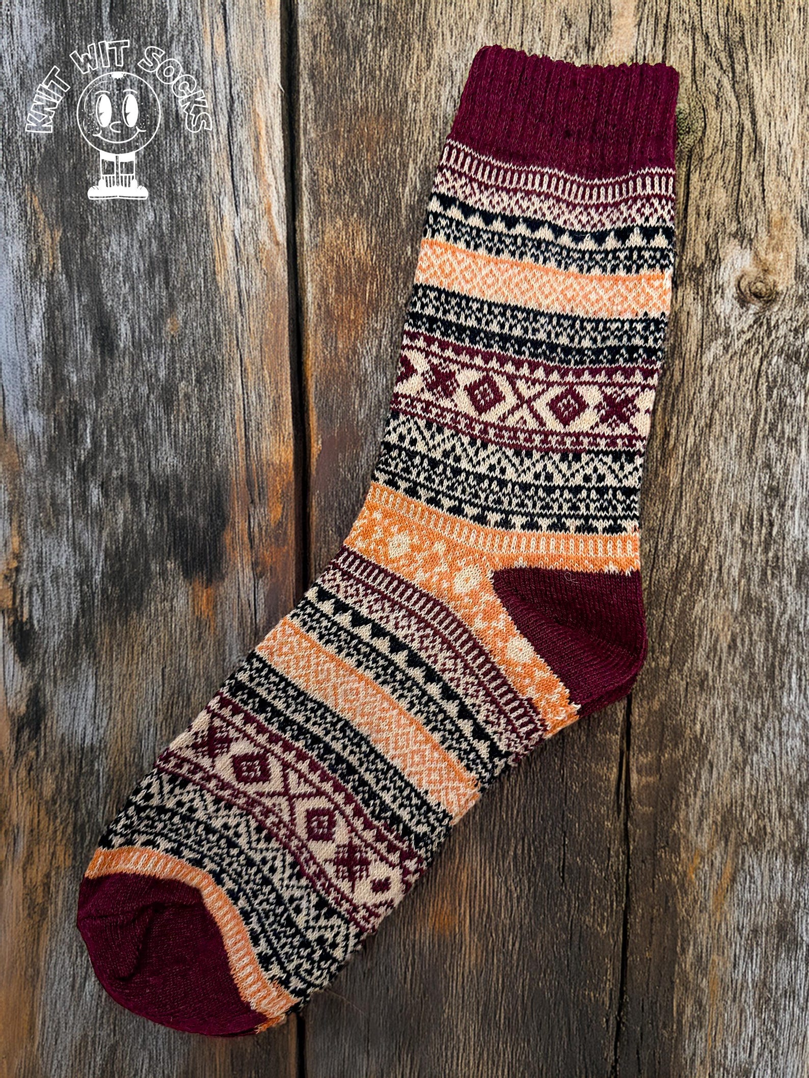 Cozy Nordic-pattern Wool Socks | Winter Warmth in Rustic Style - Etsy
