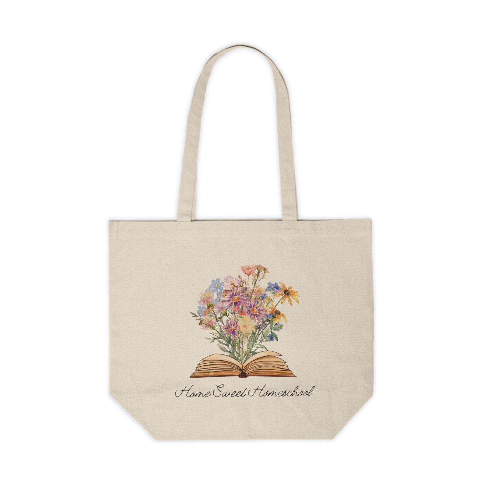 Homeschool Tote Bag | Library Bag | Home Sweet Homeschool - Etsy