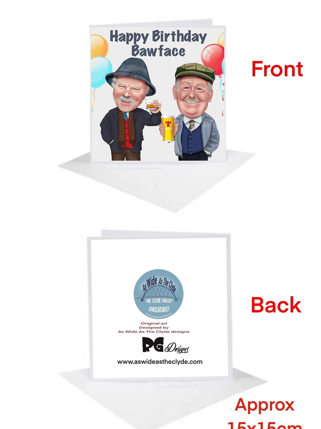 Auld Pals Still Game Birthday Cards Baw Face - Etsy