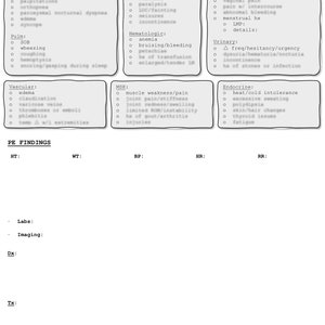Patient Interview Template - History and Physical Exam | H&P | PDF ...