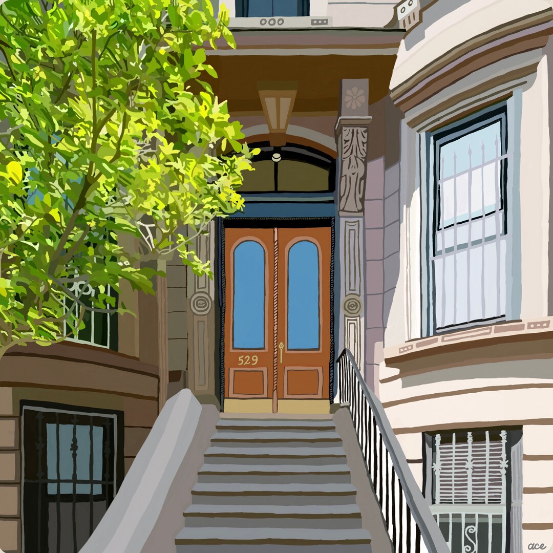 Custom Front Door Digital Portrait - Etsy