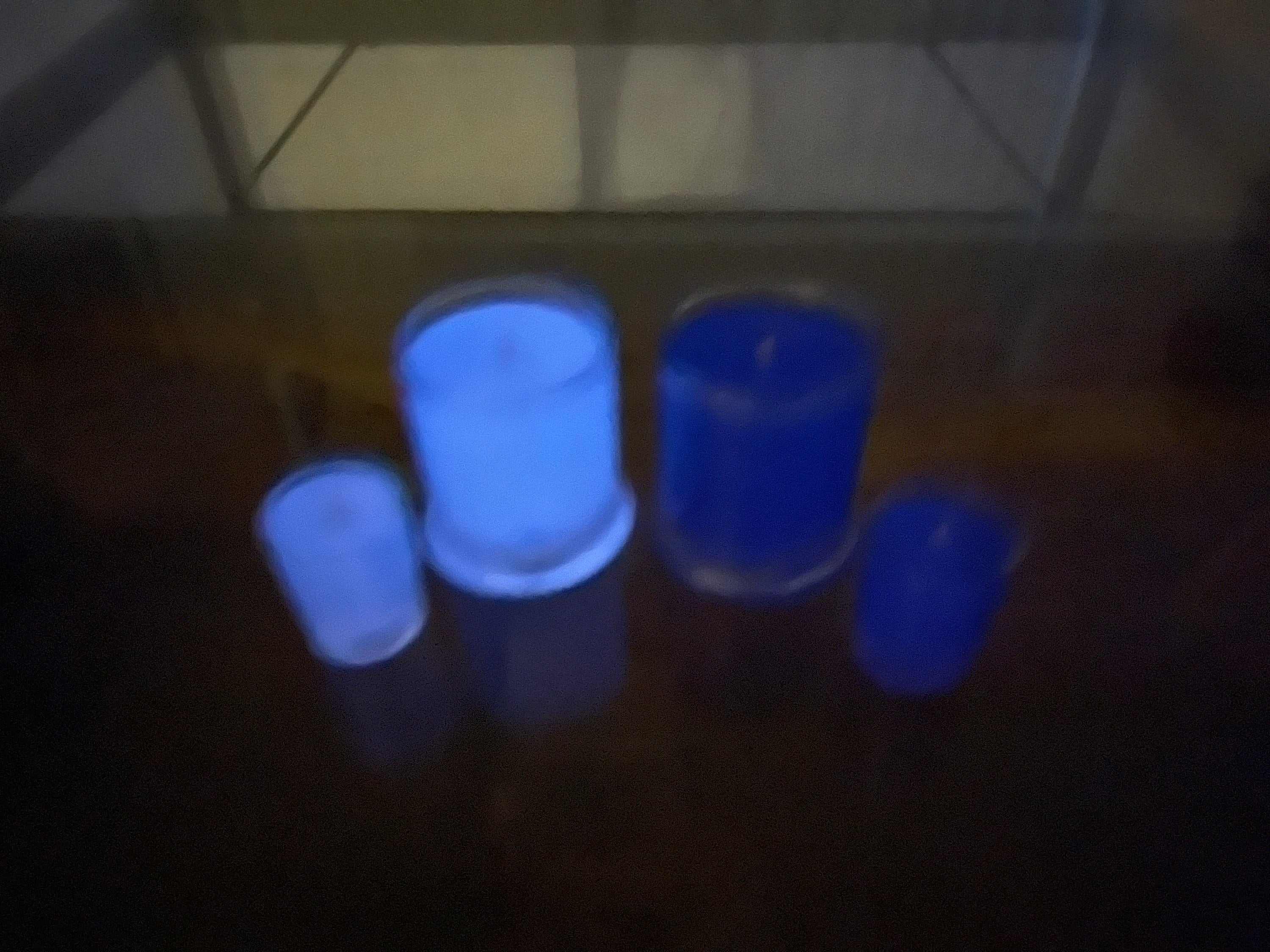 Purple Lava Lamp Candle With Glow in the Dark Glitter | Gel Wax | Glows ...