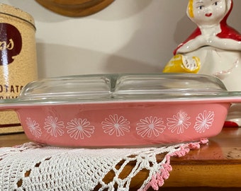 Pyrex Vintage Pink Daisy - Etsy