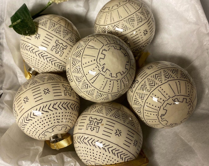 African Ornaments Mud Cloth Inspired Ornaments African American ...