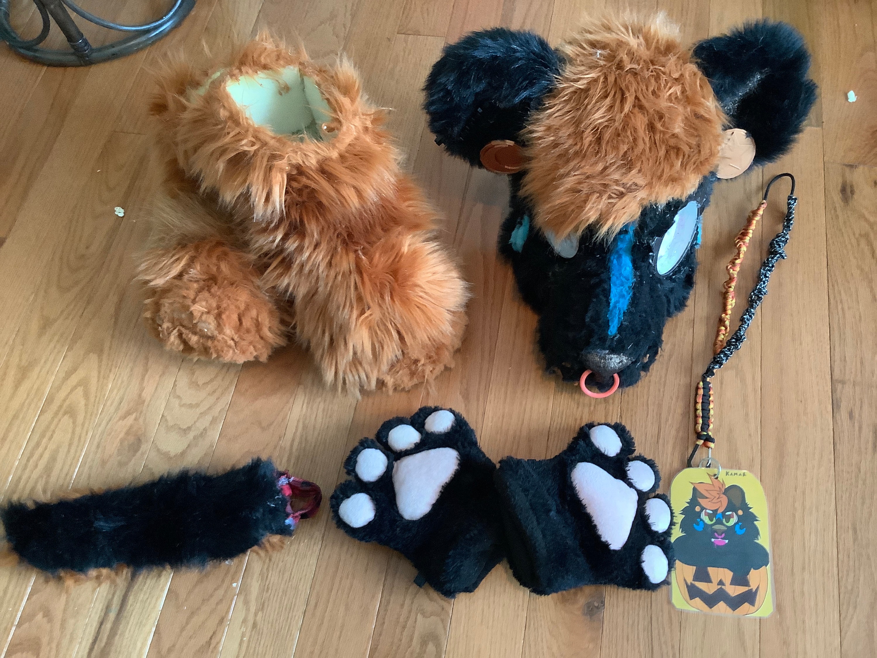 Halloween Costume Kamar the African Wild Dog Fursuit. fursuit Partial ...