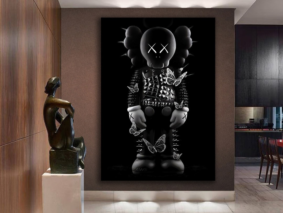 Kaws Canvas Print, Kaws Figure Canvas Print, Toys Canvas, Children's ...
