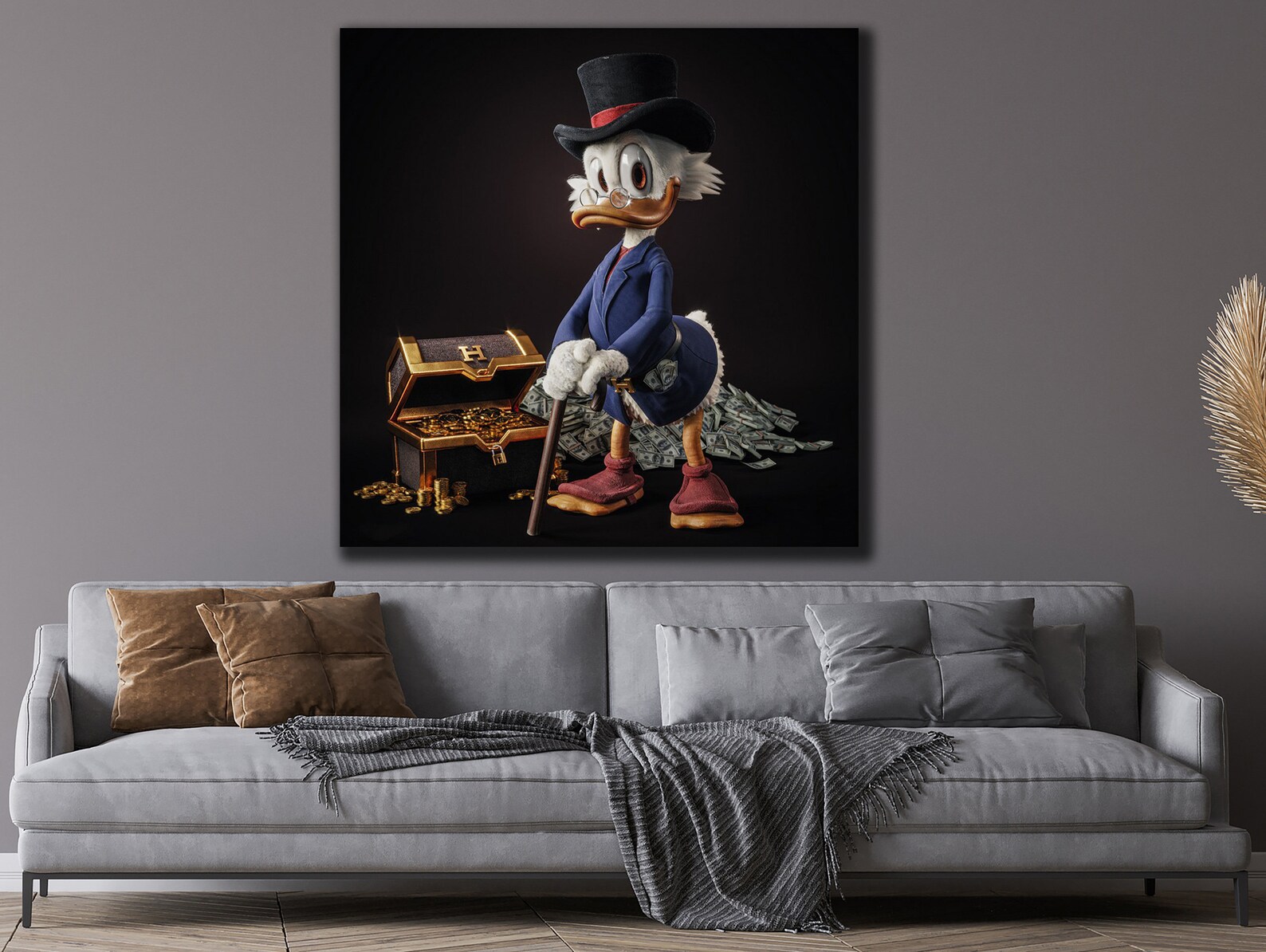 Canvas Prints Art Luxury Donald Duck Fashion Cartoon Pictures - Etsy