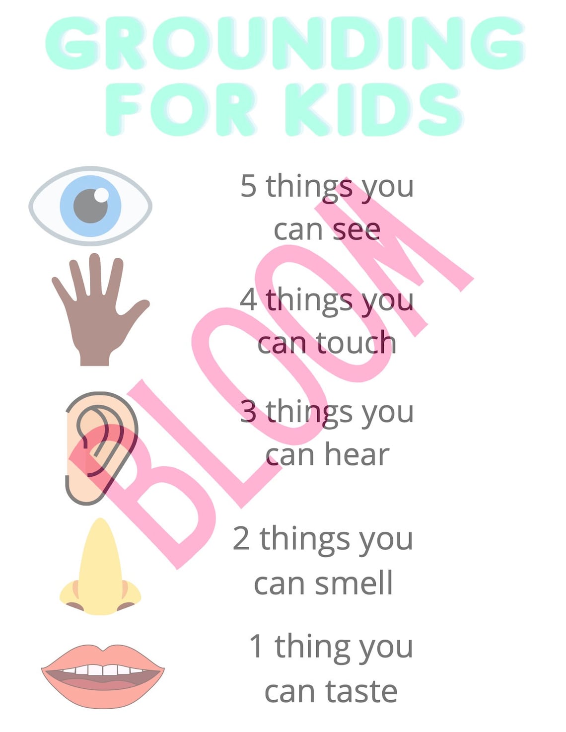 EMDR Resourcing Bundle for Kids, Printable, Digital Download, SUDS and ...