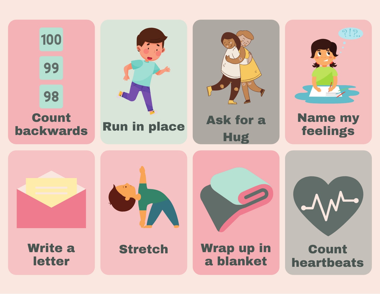 Create a Calm Box for Kids; Coping Skills; CBT; Therapy Box; Printable ...