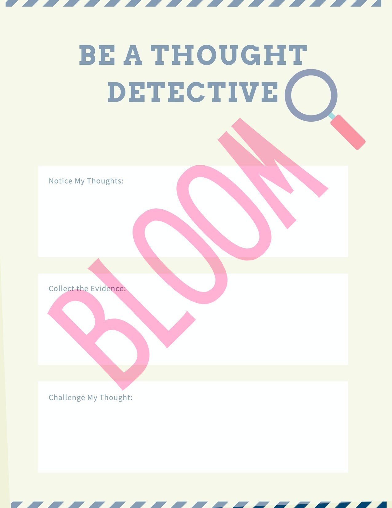 Digital Download CBT Thought Detective Ages 9-14 - Etsy
