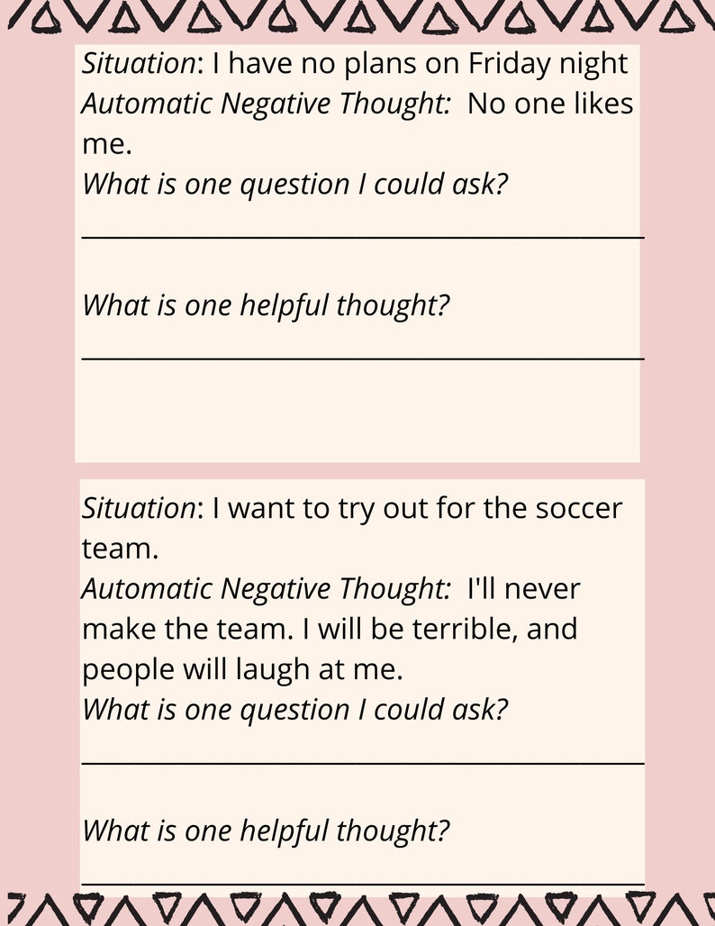 CBT Mini Bundle for Kids; CBT for Kids Ages 10-18; Digital Download ...