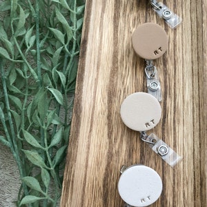 Minimalist Neutral Badge Reels - Handmade Polymer Clay - Etsy