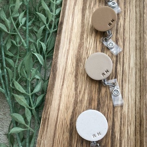 Minimalist Neutral Badge Reels - Handmade Polymer Clay - Etsy