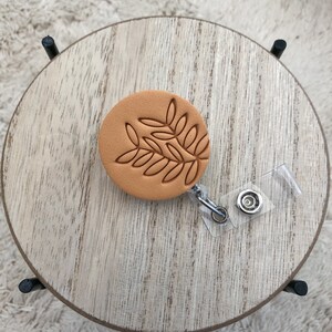Minimalist Large Leaf Badge Reels - Handmade Polymer Clay - Etsy