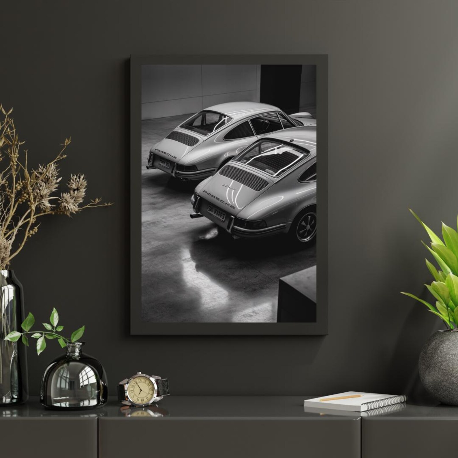 Vintage Porsche 911 Poster,digital Download,old Porsche 911 Sport Rear ...