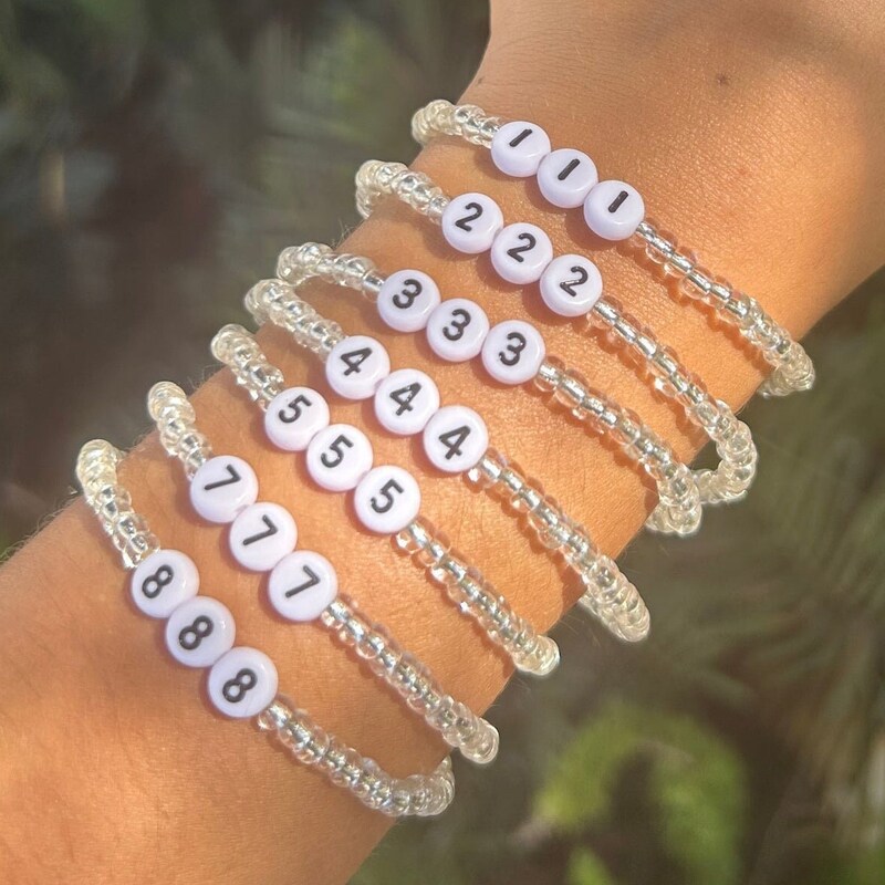 Angel Number Bracelet - Etsy
