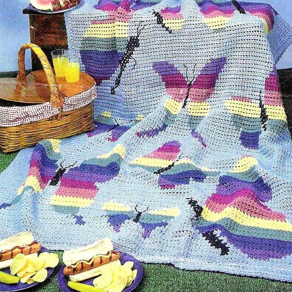 Butterfly Afghan Pattern - Etsy